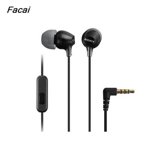 Facai Sony Stereo MDR-EX15AP 3.5mm Jack Wired In-Ear Earphone 1.2m Long ...