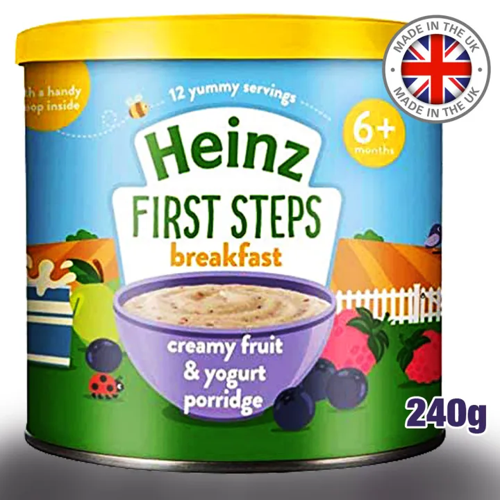 Heinz First Steps Creamy fruit & Yogurt Porridge 240g | Daraz.lk