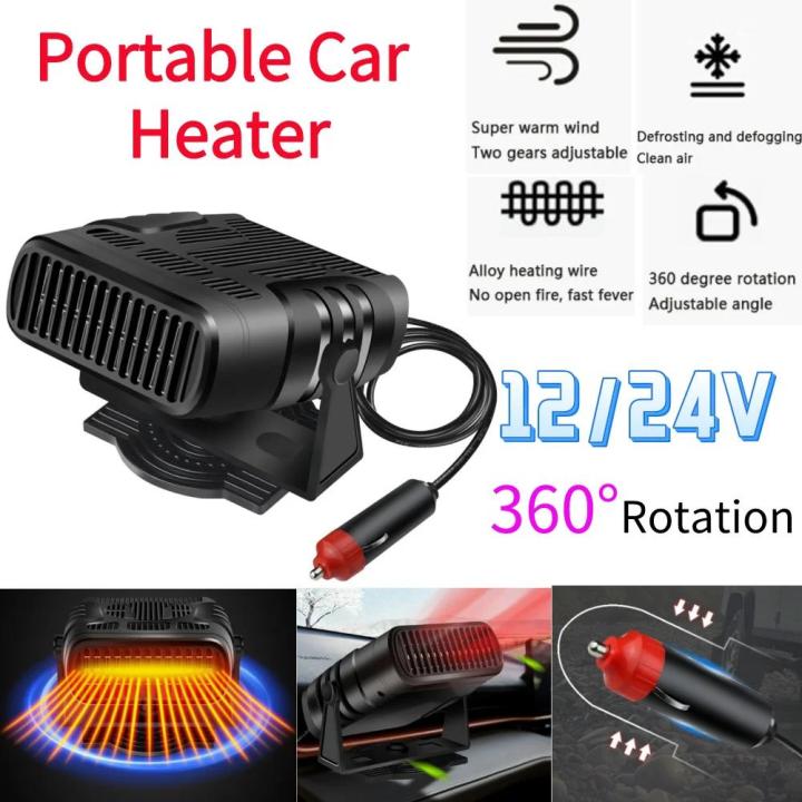 NEW 12V/24V Portable Car Heater Car Heater Fan 2IN1 Cooling Heating ...