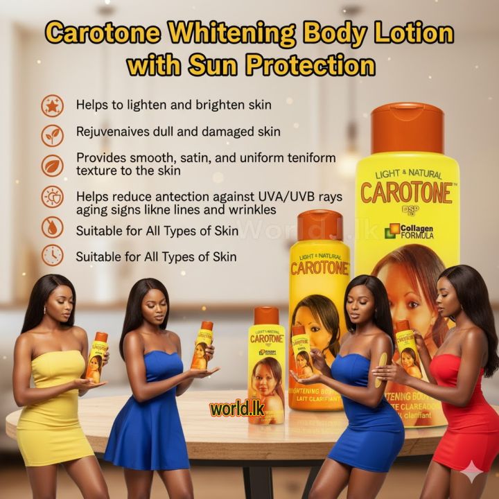 Carotone Light & Natural Brightening Whiit-ning Body Sun Protection ...