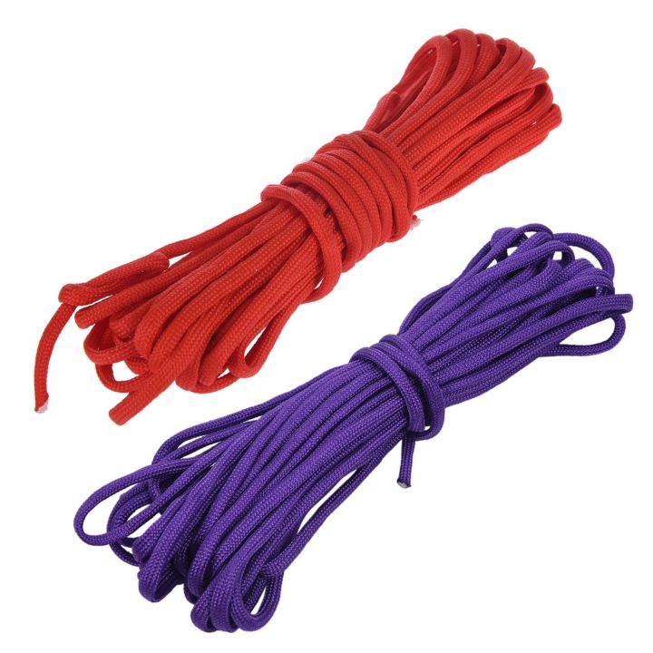 2 Pcs Paracord 550 Parachute Rope 7 Core Strand for Climbing Camping ...