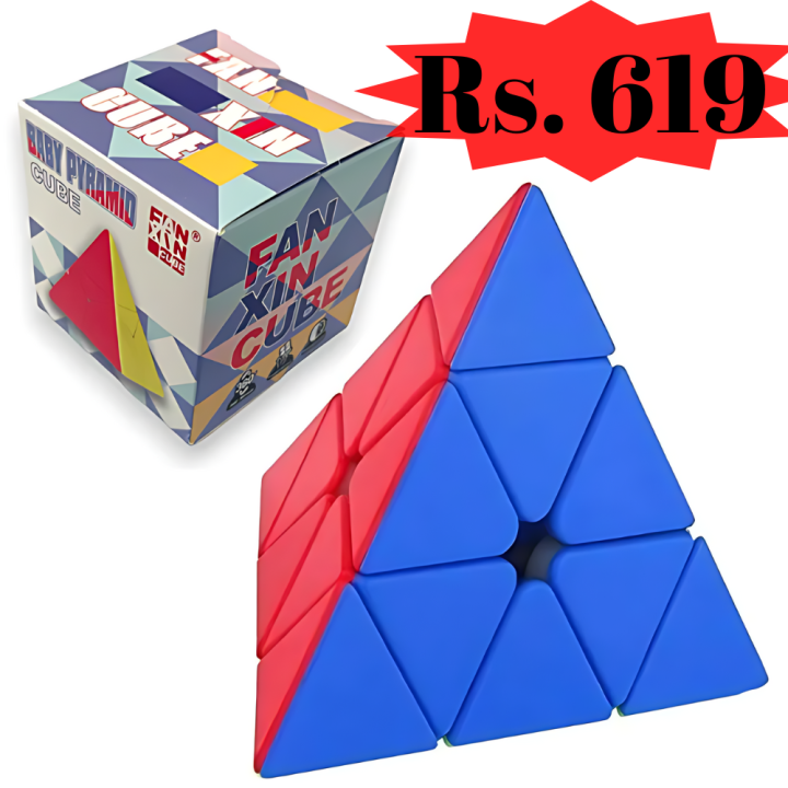 FANXIN Pyramid Rubik Cube - Irregular Twist Triangle 3D pyraminx Magic ...
