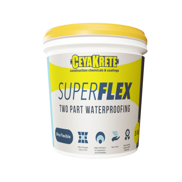 CeyaKrete SuperFlex - 2 Part Ultra Flexible Waterproofing Coating ...
