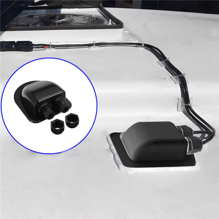 NXFDSIOZ 6X Roof Wire Entry Gland Box Solar Panel Cable Motorhome ...