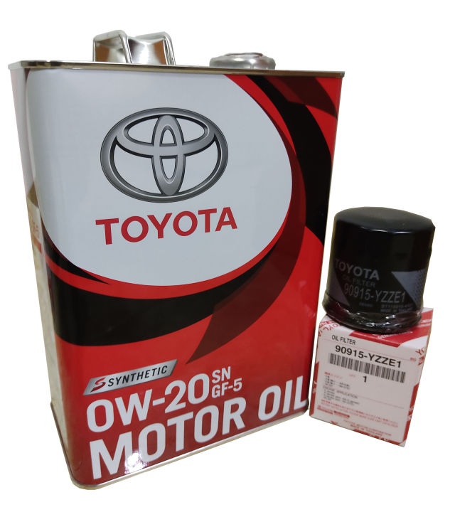 Toyota Car Service Pack 0W20 4L Oil With C110 Oil Filter | Daraz.lk