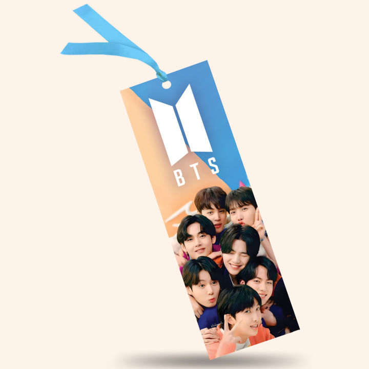 BTS Group Selfie Bookmark | 2x6 Inch | Vibrant K-Pop Bookmark with BTS ...
