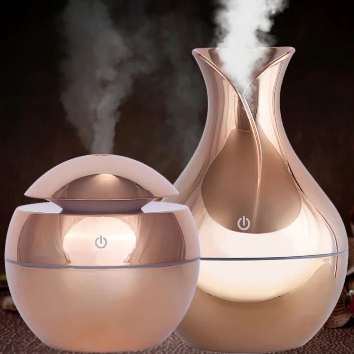 130ml USB aroma oil diffuser wood electric humidifier ultrasonic air ...