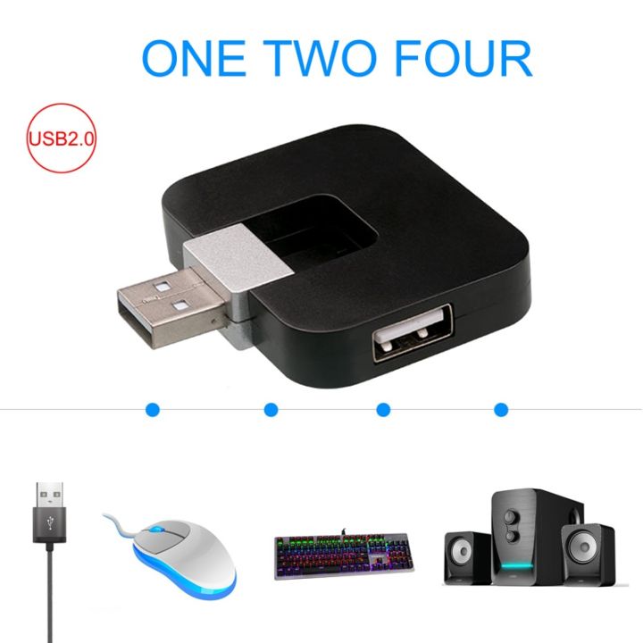 【The Timber Loft】Wireless Micro USB 2.0 4-Port Distributor Multi Hub ...