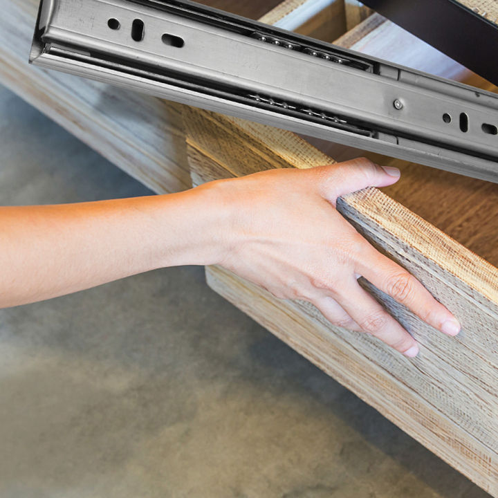 Cabinet Slide Track Kitchen Mute Slide-way Drawer Stainless Steel ...