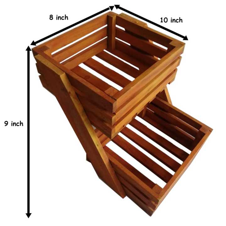 Multi-Functional High Quality Wooden Storage Rack - Small Size Height 9 ...