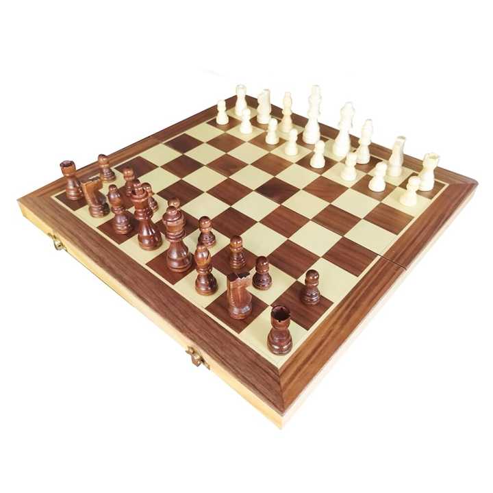 Chess Game Set with Folding Wood Board | Daraz.lk