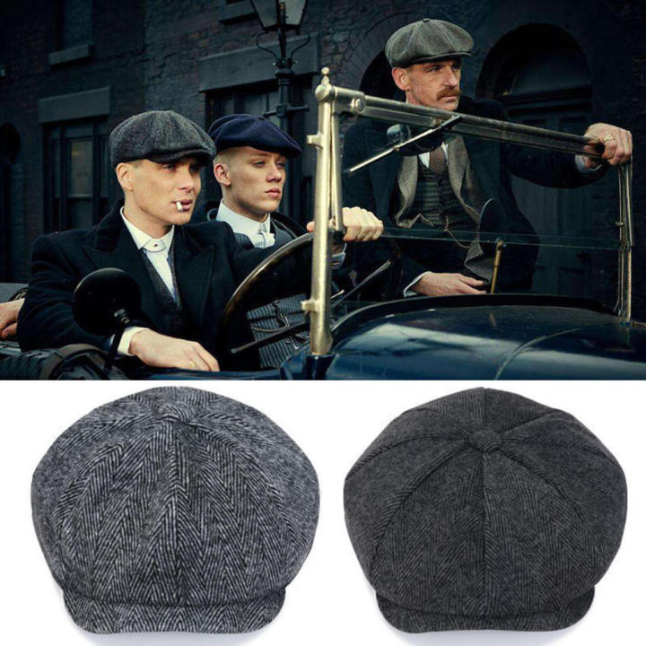 【Simple 3C】Vintage baker boy hat black beret hat cap beret for women ...