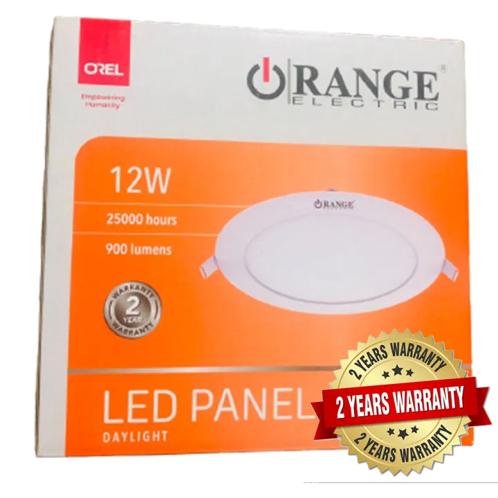 Orange Ceiling Sunk Round LED Panel Light Down Light Warm White For ...