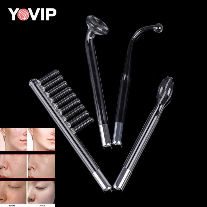 High Frequency Facial Machine Electrode Wand Acne Spot Wrinkles Remover ...