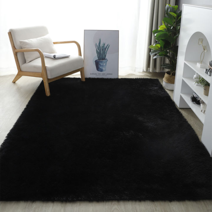 Nordic Style Furry Mat Modern Bedroom Bedside Carpets Living Room ...