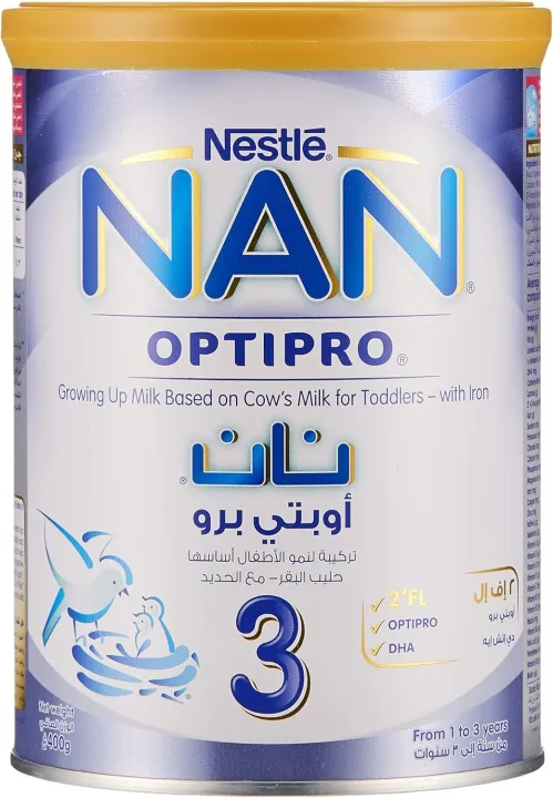 Nestle NAN Optipro Stage 3 Milk For Toddlers From 1 to 3 Years 400g ...