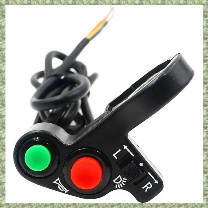 Ktteay Motorcycle Handlebar Switch Electric Bike Scooter Horn Turn ...