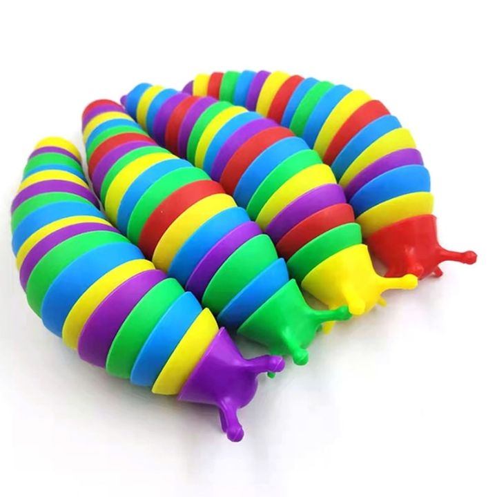 2023Toy Fat Brain Slug Toy Articulated Flexible 3D Slug Fidget Toy All ...