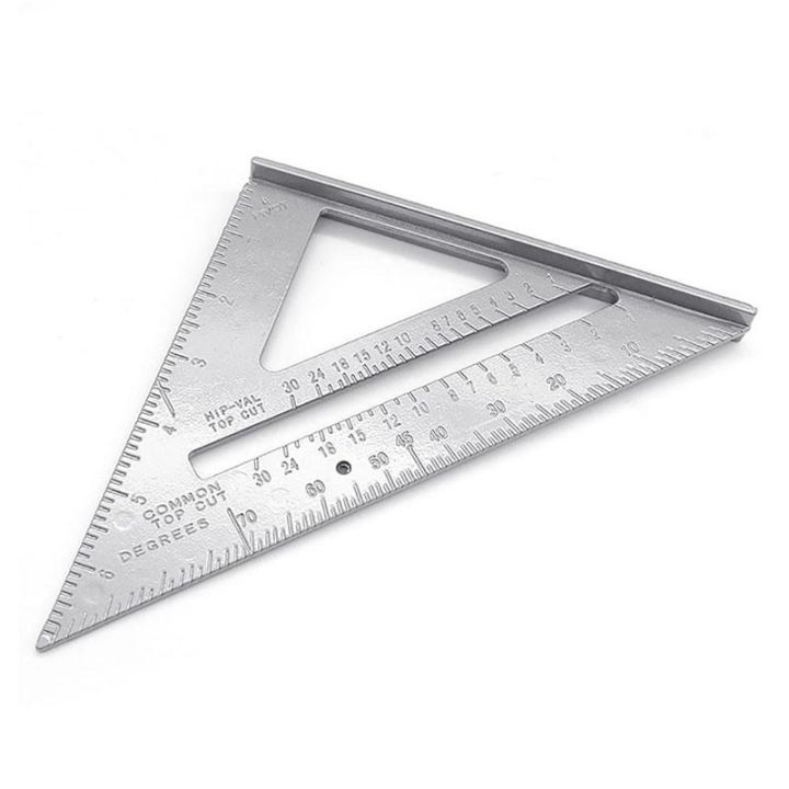 Newest 7Inch Aluminum Alloy Triangle Protractor Measuring Ruler | Daraz.lk