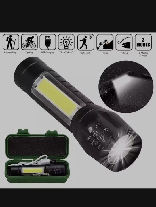 Mini rechargeable LED Torch | Daraz.lk