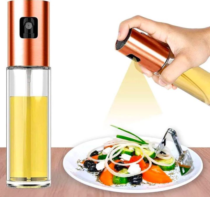 100ml Kitchen Stainless Steel Olive Oil Sprayer Bottle Pump Oil Pot ...