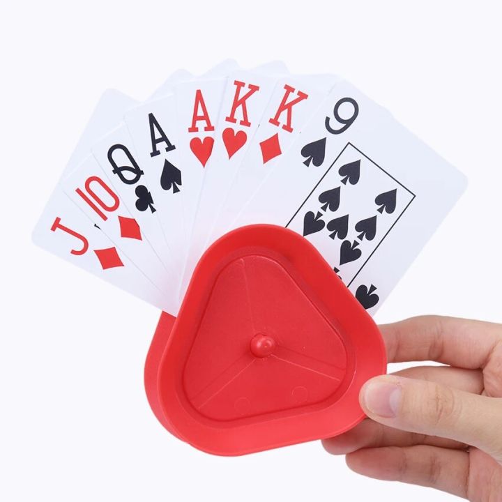 4PCS/Set Triangle Shaped Hands Free Playing Card Holder Board Game ...