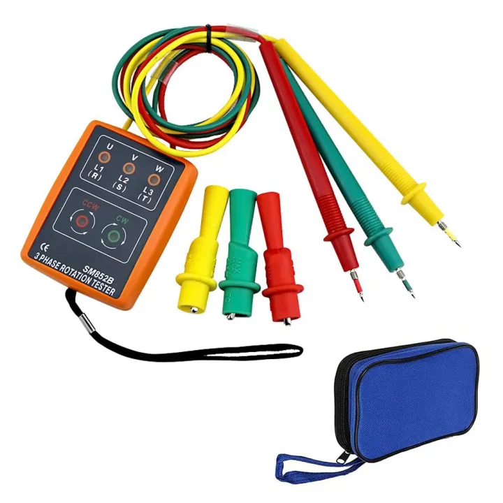 Phase Tester Rotating Field Measuring Device, with LED and Buzzer ...