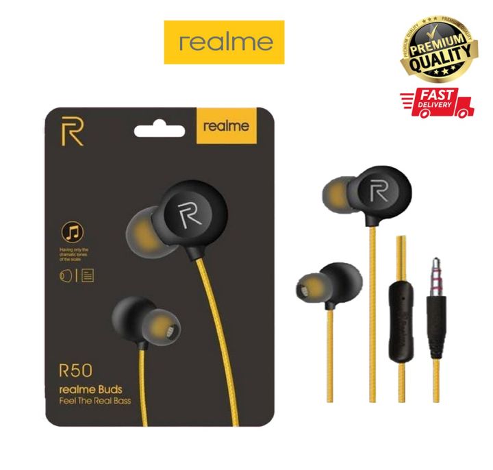 R50 Realme buds 2 Feel The Real Bass 3.5mm | Daraz.lk