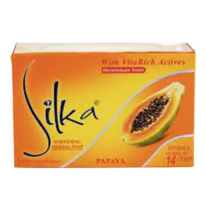 Silka Herbal Soap Whitening Papaya 135g | Daraz.lk