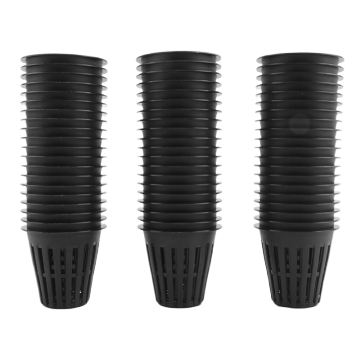 60 Pack 2 Inch Net Cups Slotted Mesh Wide Lip Filter Plant Net Pot ...