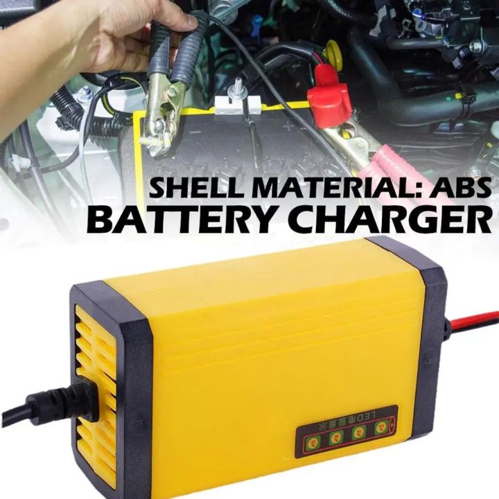 12V 3A Car Battery Charger LED Display 100-240V EU US Smart Car ...
