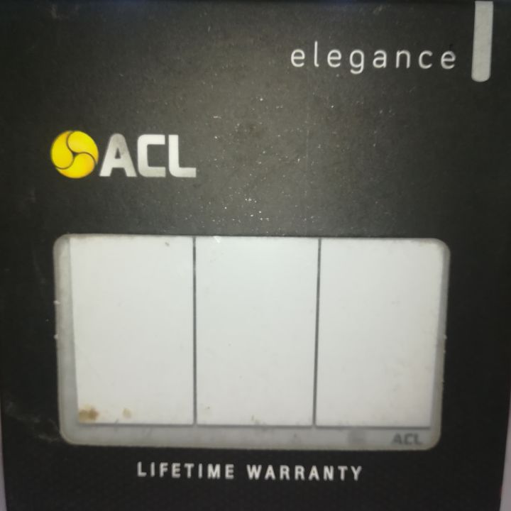 1 Way 3 Gang ACL Elegance , White Colour , Switch Brand-new, Module ...