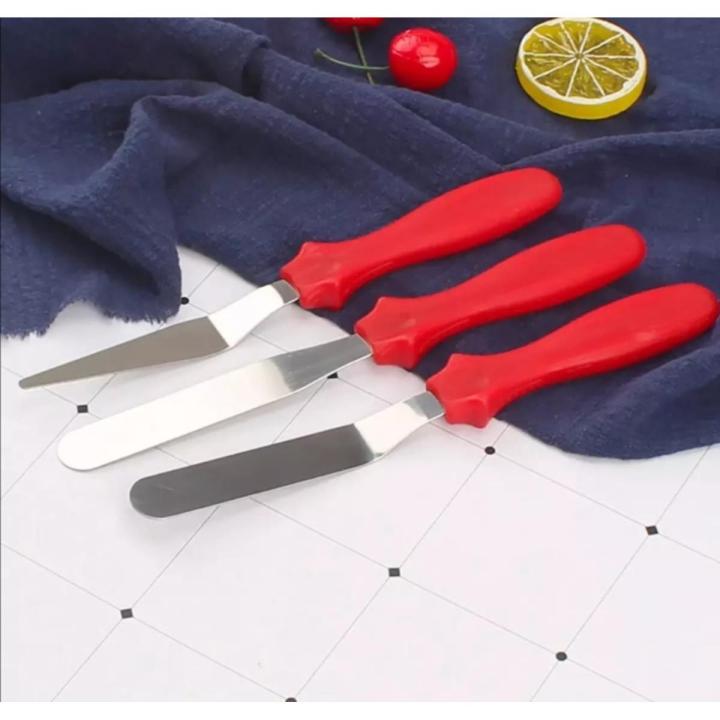 3-piece Angled Icing Cake Spatula Decorating Spatulas Set | Daraz.lk