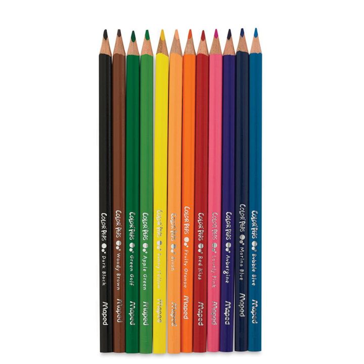 Maped Color Peps Star Triangular Color Pencils Set - Pack of 12 ...