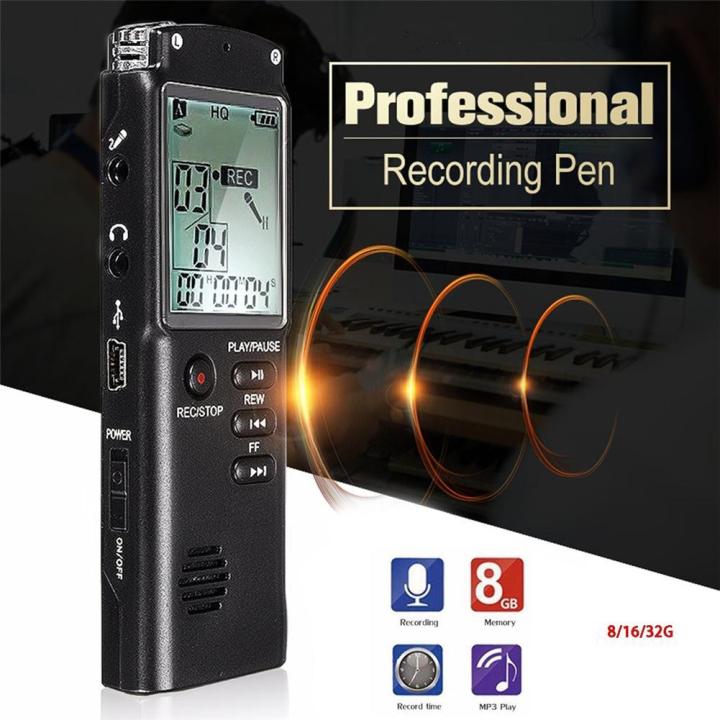 【BestGO】Rechargeable Digital Voice Recorder REC Recording Pen with ...