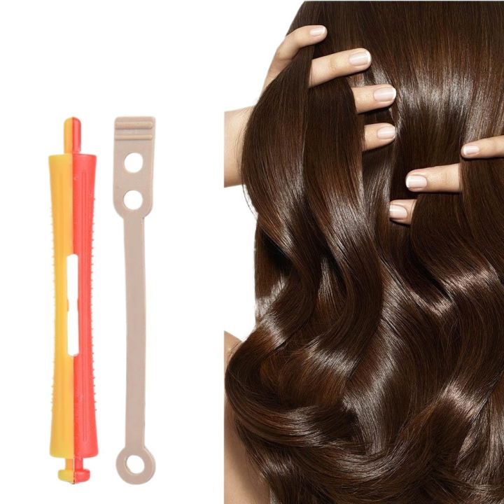 Standard Hair Rollers,Heat Perm Wave Rod Hair Clip Curlers with Clamps ...
