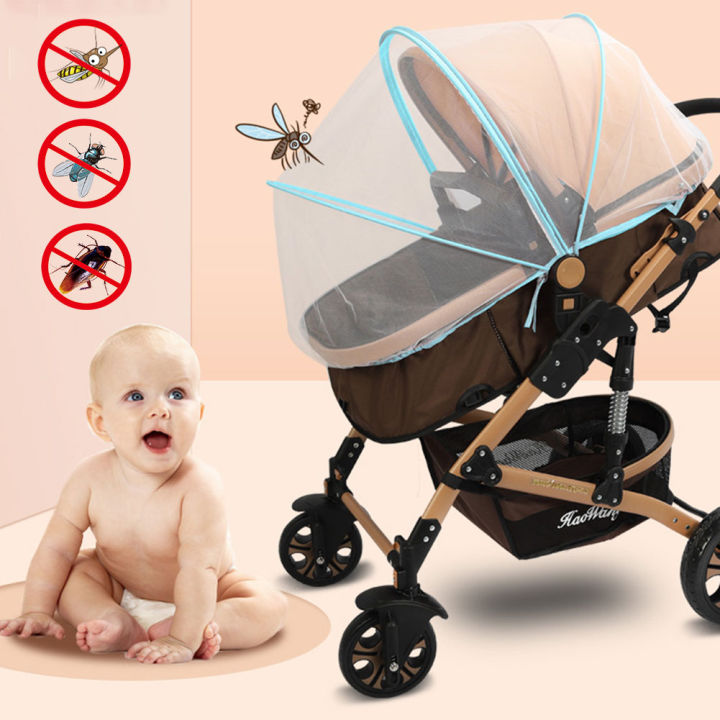 Zipper Type Baby Crib Netting Mosquito Net Pushchair Anti-bug Netting ...