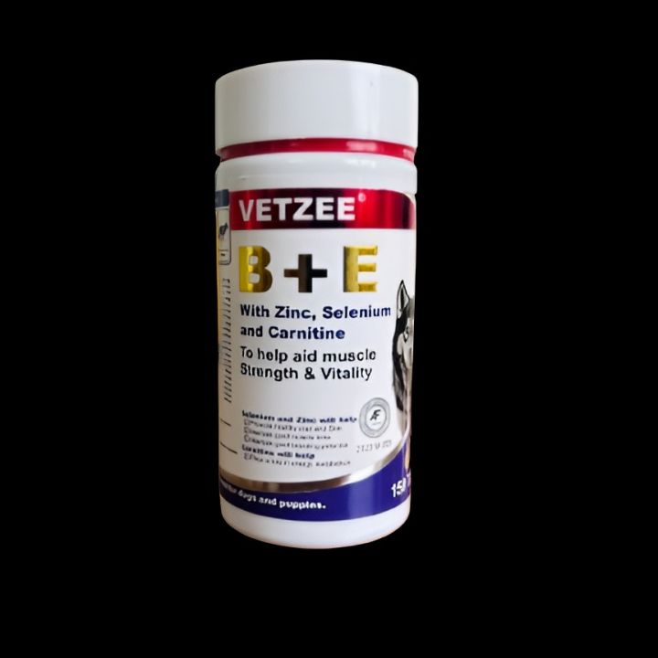 VETZEE B+E with Zinc and Selenium Tablets for Dogs | 150 Tablets | (B ...