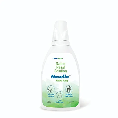 Cipla Naselin Saline Spray 20 ml | Clears nasal congestion ...
