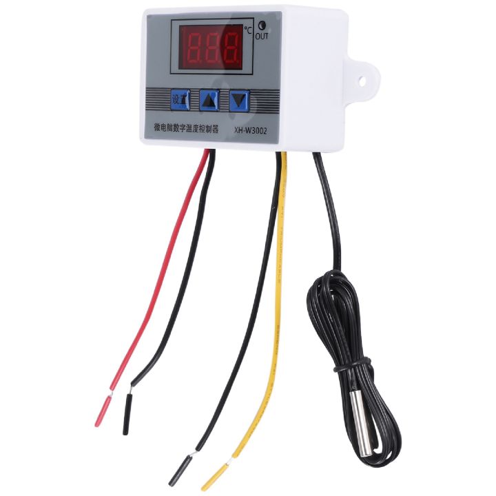 XH-W3002 220V Digital LED Temperature Controller 10A Thermostat Control Switch Probe with ...