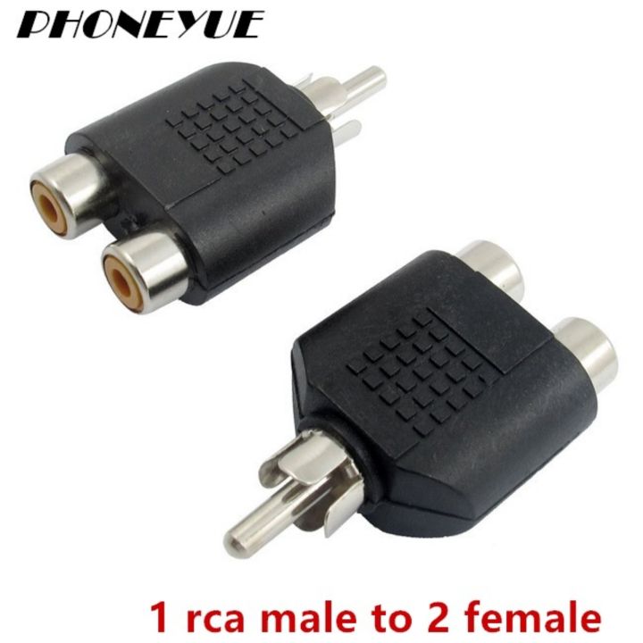 RC Male Jack To 2 RC Female Plug Adapter | Daraz.lk