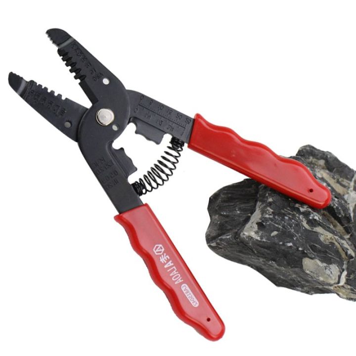 Wire Striper 7 in 1 Multifunction Cable Cutter Crimping Pliers Electric ...