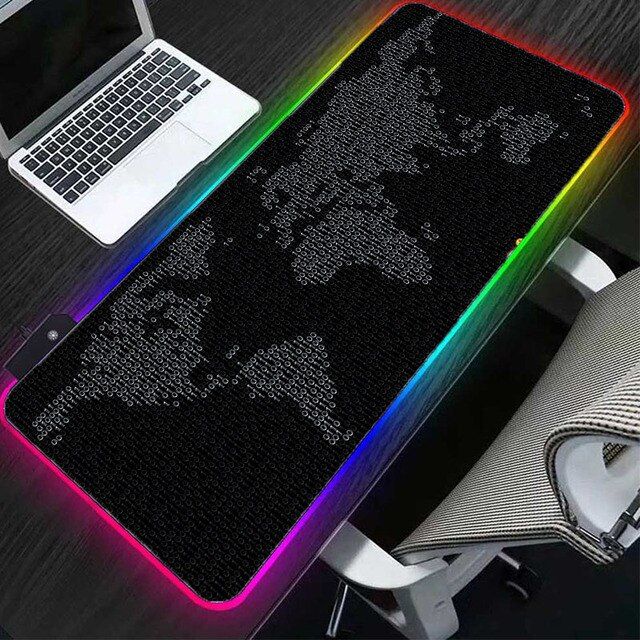 Mat Xgz For Lap Gaming Keyboard Pad Xxlrgb World Edge Players Mouse Map ...