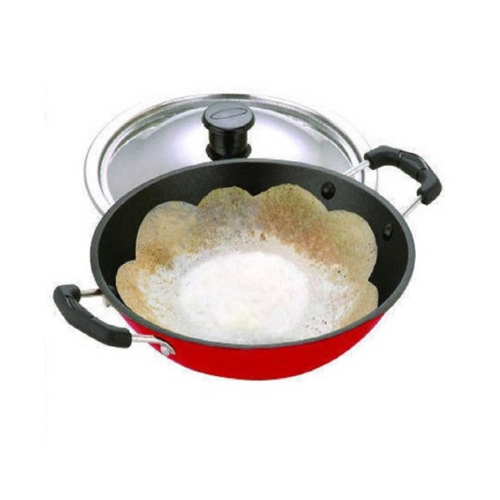 Nonstick Hopper Pan With Stainless Steel Lid | Daraz.lk