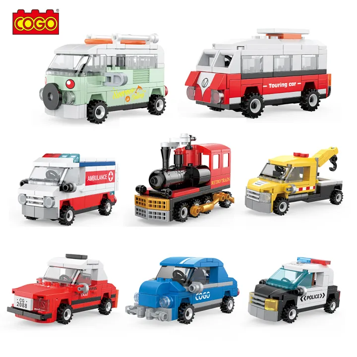 Cogo NeoTown Building Blocks Lego Set - Assorted Vehicle Bricks with ...
