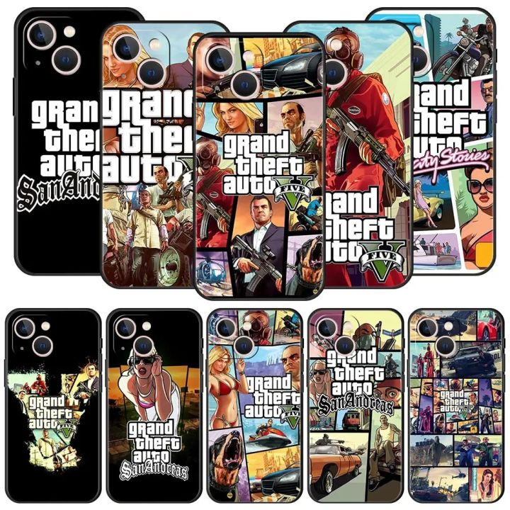 Rockstar gta 5 Grand Theft Auto For iPhone 11 12 13 15 14 Pro Max Phone ...