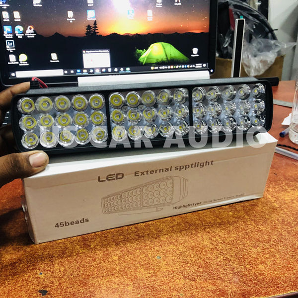 Vehicle 12V 24V Support Light Bar Flasher 45 LED 10Inch | Daraz.lk