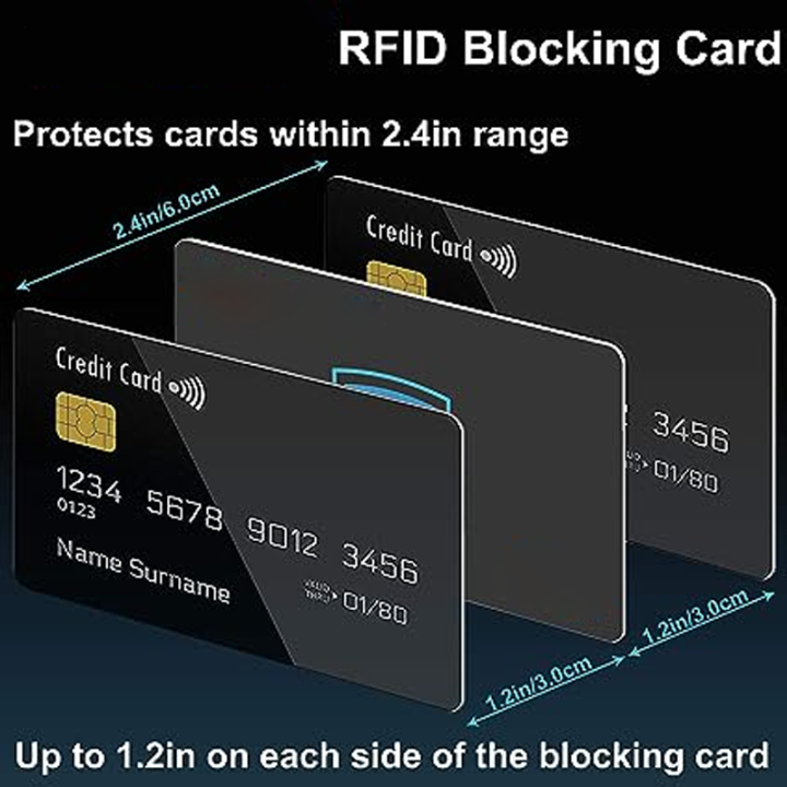Blocking NFC Contactless Cards Protection Men or Women Holder Identity ...