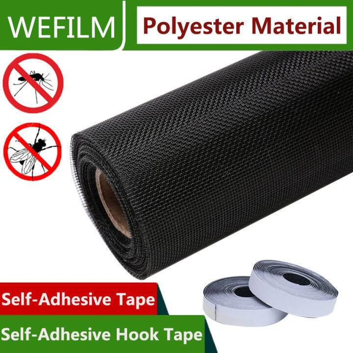 WEFILM Window Screen Adjustable DIY Mosquito Net Replacement Net ...