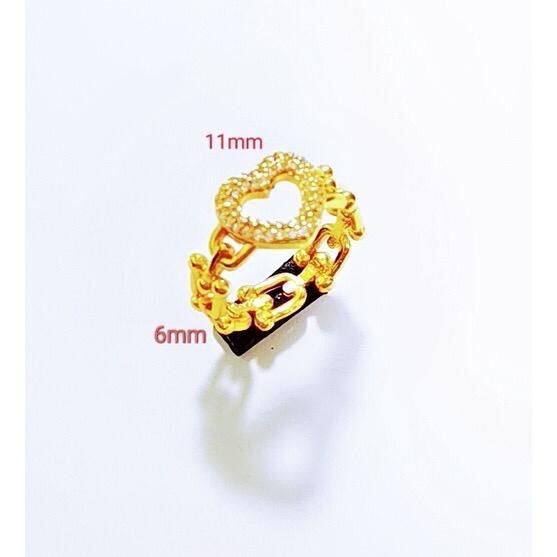 FREE COP 916 Ring Cincin Love Hardware Emas Korea Bangkok | Daraz.lk